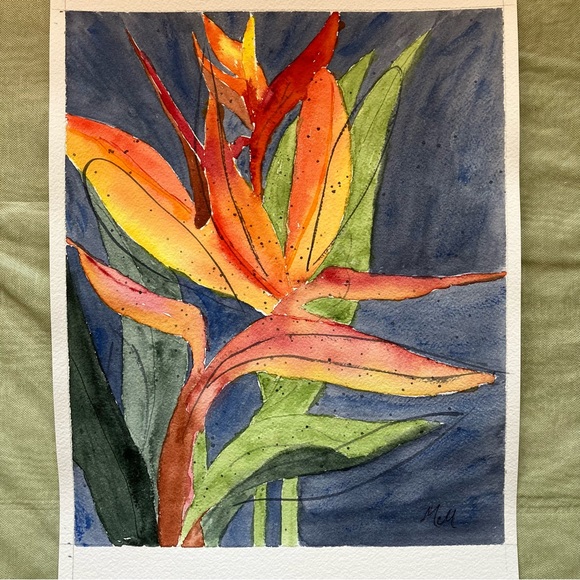Art | Watercolor Botanical Wall Art Plant Leaves Painting Framed In ...